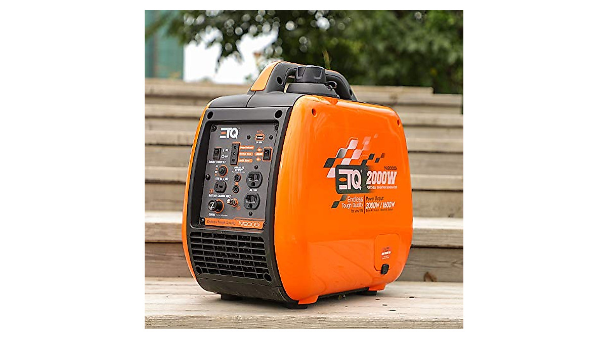 ETQ Tough Quality Portable Generator 2000W Quiet & CARB Compliant
