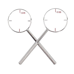 Holyavision Optical Cross Cylinder Ophthalmic Lens Diopters Optometry Accessories Optics Lens Optical Tool 4pcs(2pcs 0.25/2pcs 0.50)