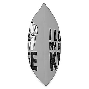 Knee Replacement Surgery Gifts Men Women Surgery Replacement Get Well I Love My New Knee Throw Pillow, 16x16, Multicolor