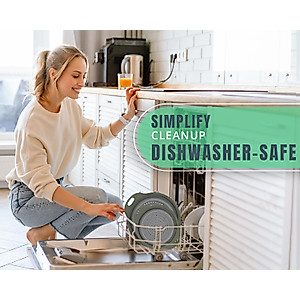 Ultimate Kitchen Strainers Set of 2 - Collapsible Silicone Colanders For Easy Storage by Comfify - Use with Pasta & Veggies or as a Fruit or Berry Bowl with Strainer - Irreplaceable for Campers - Gray