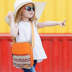 Kemy's Small Canvas Crossbody Bag for Teen Girls, Lightweight Messenger Shoulder Bags Cross Body Purse for Girls and Women