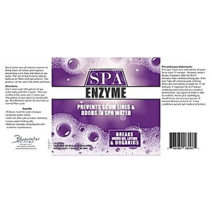 Spa & Hot Tub Enzymes - Quart - Prevents Scum Lines & Odors in Hot Tub & Spa Water, Breaks Down Oil, Lotion and Other Organics