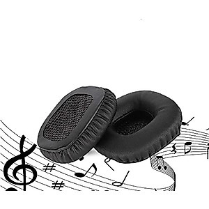 2Pcs Foam Earpads Soft Replacement Ear Pads Earphone Sleeve Cushion Memory Sponge Earpads Suitable for Marshall Major II Headphones(Black)