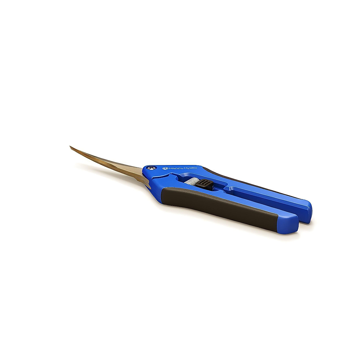 Happy Hydro - Trimming Scissors - Curved Tip - Titanium Coated Blades with Spring-Loaded Comfort Grip Handles - 1 Pack