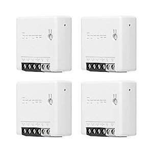SONOFF ZBMINI ZigBee Mini Smart Light Switch(2 Way), Compatible with Alexa, SmartThings Hub, Google Home & SONOFF ZBBridge, ZigBee 3.0 Hub Required, Neutral Wire Required 4-Pack