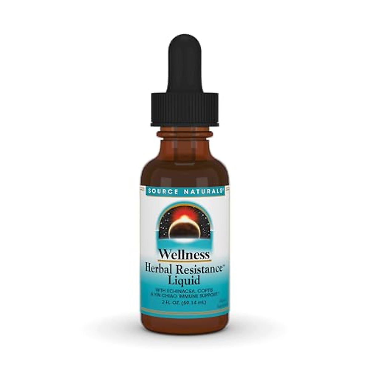 Source Naturals Herbal Resistance - Contains Echinacea, Yin Chiao, Elderberry, & More - 2 Fluid oz