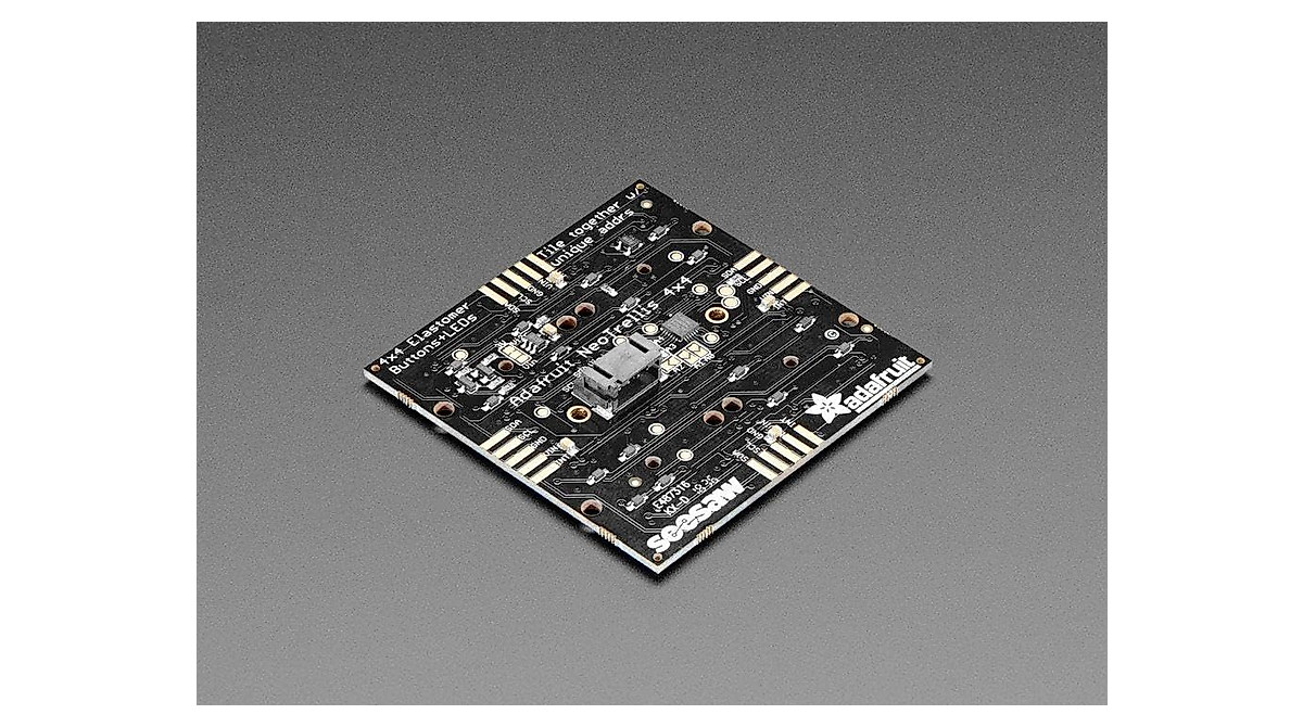 Adafruit NeoTrellis RGB Driver PCB for 4x4 Keypad - Colorful LED Buttons