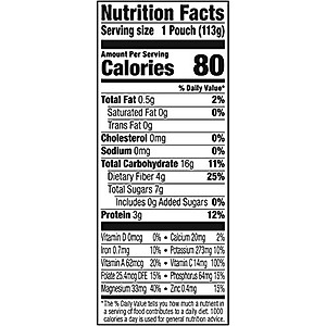 Plum Organics Mighty 4 Blends Guava, Banana, Black Bean, Carrot, Oat, 4oz