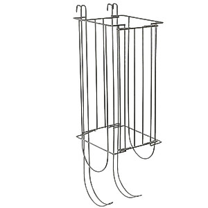 Evelots Over The Tank Metal Hanging Toilet Paper Holder and Spare Reserve, Holds 4 Rolls for Bathroom Storage, No Tool Install, Chrome