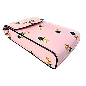 Kate Spade New York Staci North South Phone Printed Crossbody (Pineapple Pink Multi)