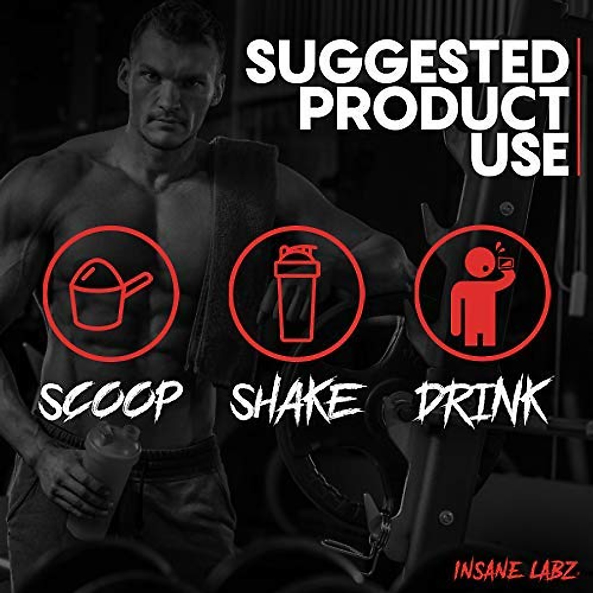 Insane Labz Hellboy Edition, High Stimulant Pre Workout Powder and NO Booster with Beta Alanine, L Citrulline, and Caffeine, Boosts Focus, Energy, Endurance, Nitric Oxide Levels, 35 Srvgs, Fruit Punch