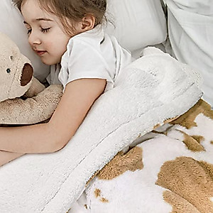 THSOBNHE Weighted Heated Blanket, 36 * 48 Small Weighted Heating Blanket (5 lbs) with 12 Heat Levels & 1-24H Auto Off, Small Size Heavy Sherpa Throw Blanket for Adult and Children