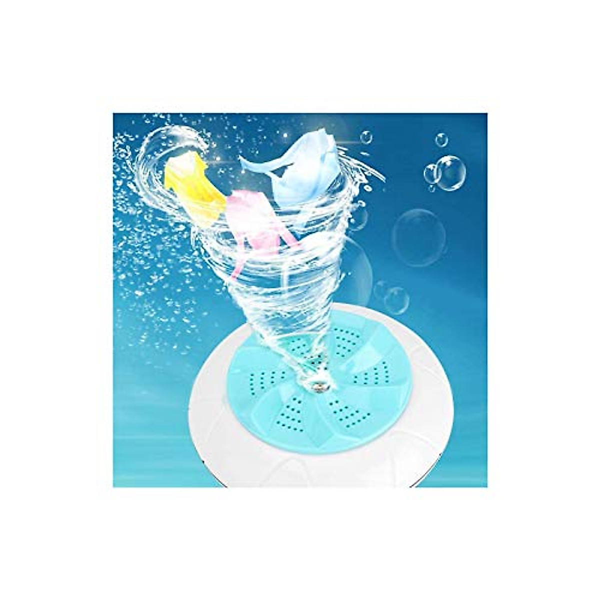 Mini Washing Machine, Portable Ultrasonic Turbine Washing, Ultrasound Turbo Washer Laundry for Travel Household (Green)