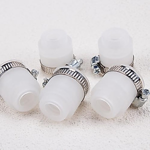 WSDMAVIS 5Pcs 360° Rotatable Universal Faucet Adapter Anti-Splash Threadless Faucet Aerator Connector for Kitchen Bathroom Home Use for 15-22mm Outlet Pipes