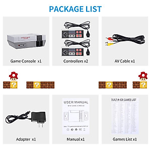 Plug & Play Classic Handheld Game Console, Upgrade Packaging Classic Game Console Built-in 620 Game, Video Game Player Console for Family TV Wired-Red