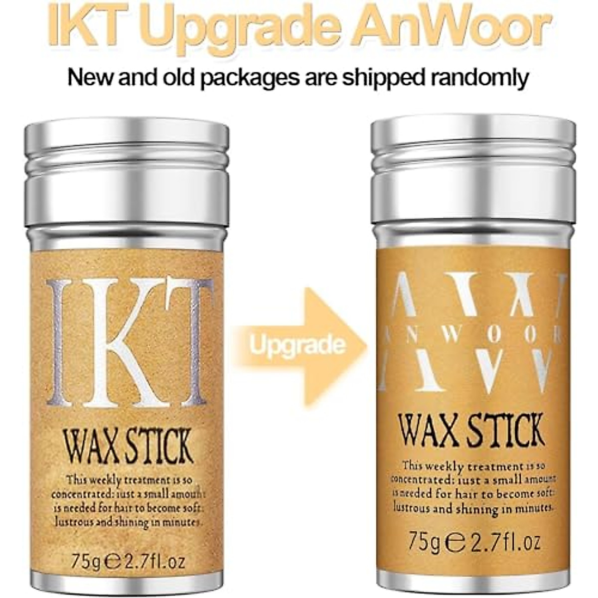 AnWoor Hair Wax Stick, Wax Stick for Hair Flyaways Kids & Women Hair Accessories for Women Girls Hair Bun Maker for Kids Hair Slick Stick Baby Hair Gel Stick Kids Hair Products Hair Smoothing Stick