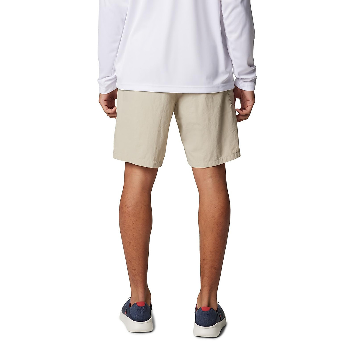 Columbia Men's Backcast III Water Short, Sun Protection and Quick Drying, Medium x 6" Inseam Fossil