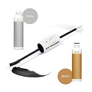 VLuxe Extended DIY Eyelash Extension Bond & Seal Infused with Biotin & Vitamin E - Strong Gentle Comfortable Lash Adhesive for All Day Wear for Use with V-Luxe Extended Lash