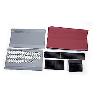 Mekek Shoe Rack Closet, 9 Tier Shoe Rack Organizer - Portable Row Shoe Rack Shelf Cabinet Tower for Closet with Nonwoven Fabric Cover (Red Wine)