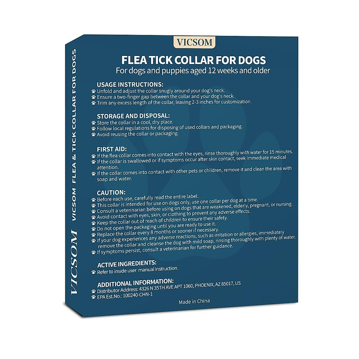 4 Pack Flea Collar for Dogs, Dog Flea and Tick Collar 32 Months Flea and Tick Treatment for Dog, Waterproof Adjustable Dog Flea and Tick Prevention Collar for Small Medium Large Dog Puppy, Black Grey
