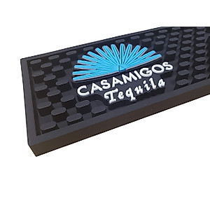JUSTPET Casamigos Tequila Bar Mat Spill Mat Rail Drip Mat - 23.25" x 3.5"