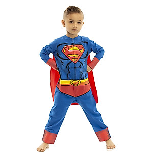 Warner Bros.DC Comics Justice League Baby Boys Costume Cape Coverall 3-6 Months
