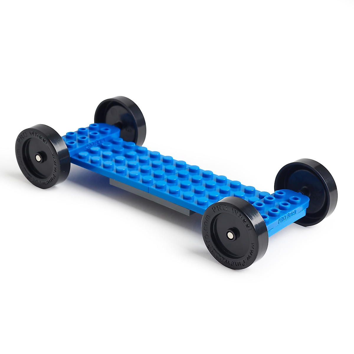 PRO Brick Wheel - Axle Assembly for Brick Derby Car Racing (Set of 4) by Pinewood Pro