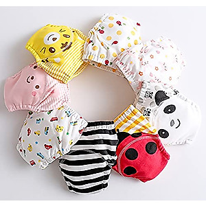 JackLoveBriefs Potty Training Pants for Boys Girls Toddlers,6 Packs Learning Designs Training Underwear Pants(2T) Orange