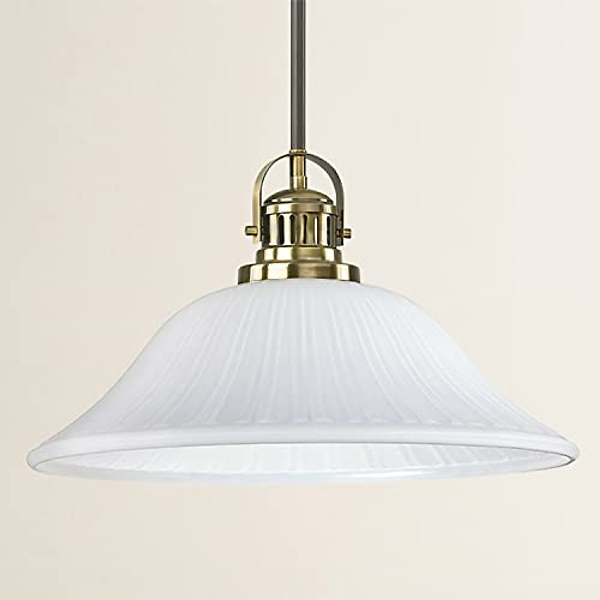 Aspen Creative 23141-11 Alabaster Shade for Medium Base Socket Torchiere, Swag Lamp and Pendant, 15-3/4" Diameter x 5-1/2" High, 1 Pack Replacement Glass