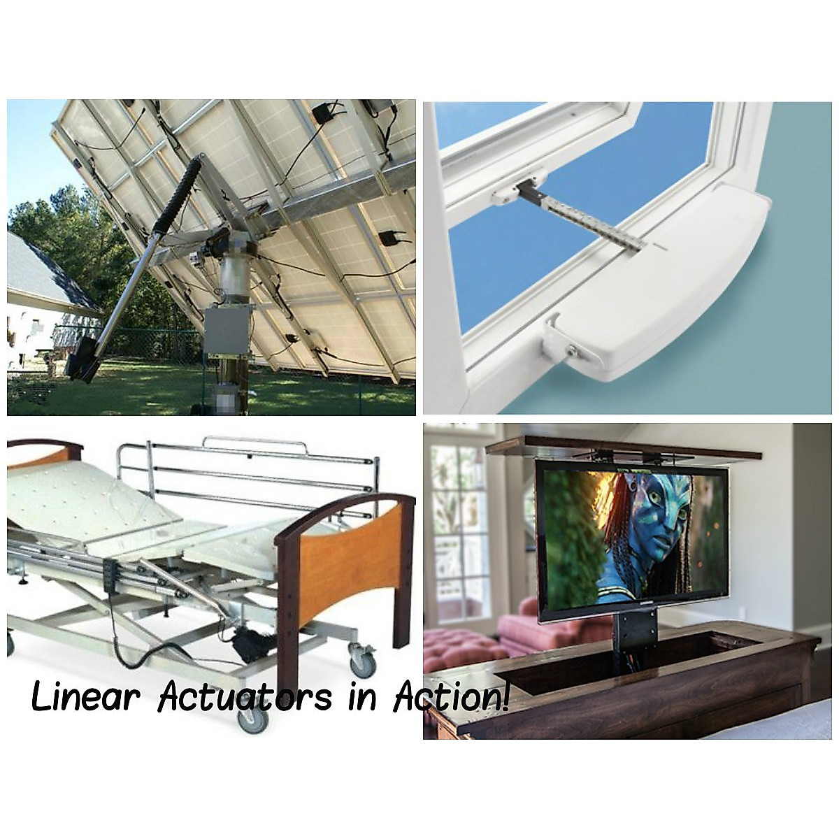 Firgelli Automations 3" Stroke Light Duty Linear Actuator 200 lbs Force