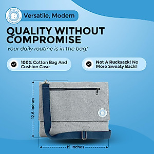 Panolina Tote Diaper Bag with Baby Changing Station - Cute Travel Diaper Bag with Organizing Pouches and Stroller Straps in Messenger Style