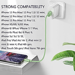 MFi Certified iPhone Charger, (Color) 5 Pack 10 FT Lightning Charging Cables USB Data Cord High Speed Cable Compatible with iPhone 13 12 11 XS XR X Pro Max Mini 8 7 6S 6 Plus 5S SE iPad iPod AirPods