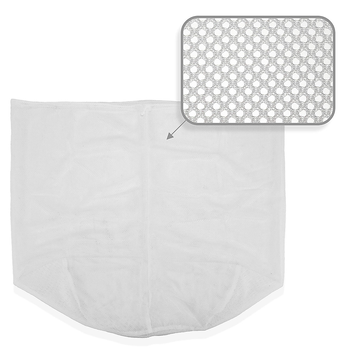 Veradura Cider Press Straining Mesh Bag - 20 inch x 14.6 inch - Complete with Secure Drawstring for Pressing Fruit, Cider, Apples, Grapes, Wine and Many More