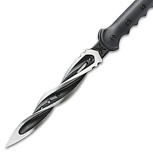 M48 Cyclone Spear with Vortec Sheath - Cast Stainless Steel Blade, Tri-Edged, Piercing Point, Glass Fiber Reinforced Nylon Handle, For Hunting and Survival, For Breaching and Prying - Length 48 7/8”
