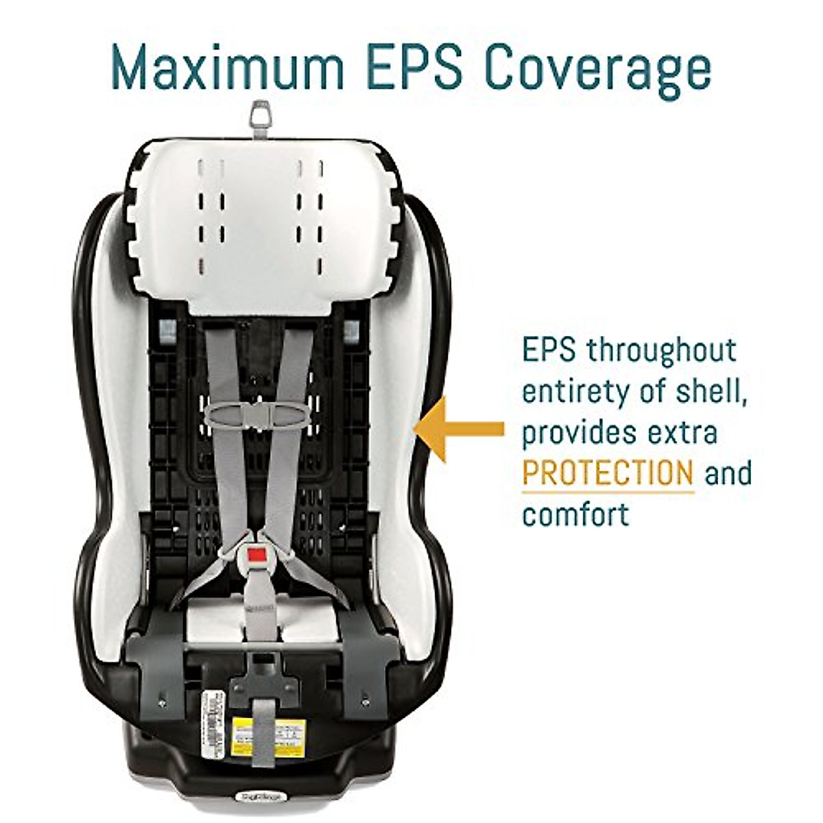 Peg Perego Primo Viaggio Convertible - Reversible Car Seat - Rear Facing for Children 5 to 45 lbs and Forward Facing for Children 22 to 65 lbs - Made in Italy - Licorice (Black)