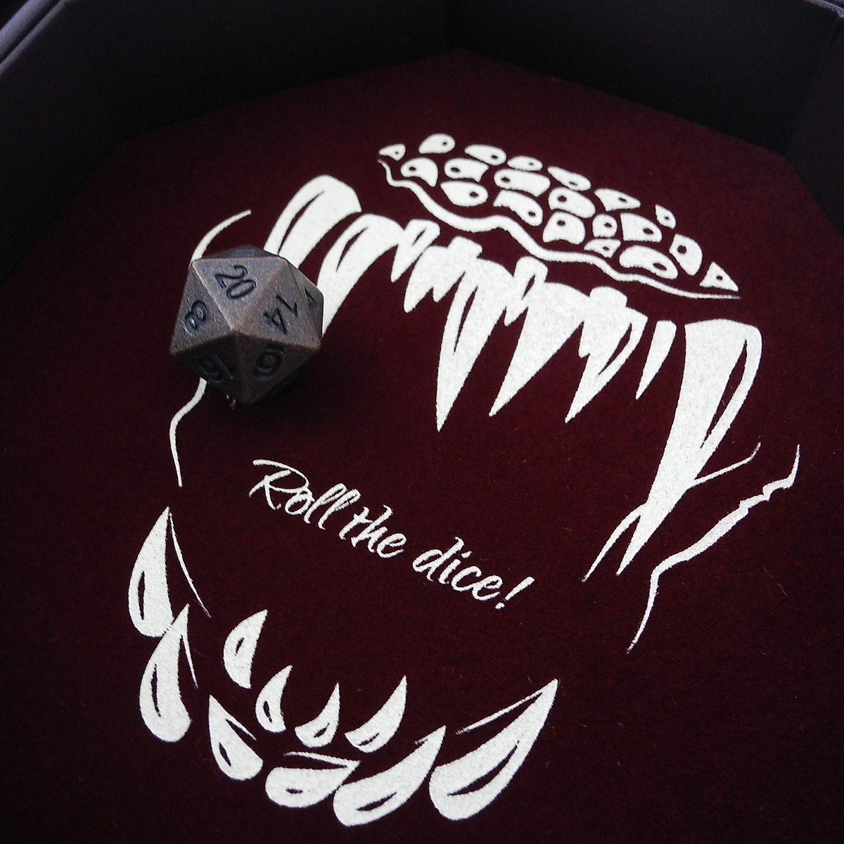 Mythcarvers Dice Tray Flame Red