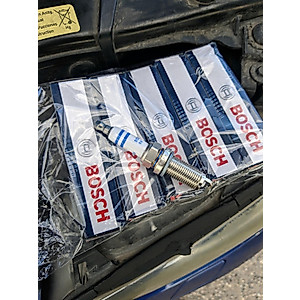 BMW Spark Plugs Platinum Plug Set Bosch OEM 158253 / FR7NP P332 (6pcs)