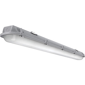 Lithonia Ligthing CSVT L48 5000LM MVOLT 40K 80CRI Contractor Select Vapor Tight MVOLT LED Strip Light, 4946 Lumens, 4000K, 4-Foot, Matte White