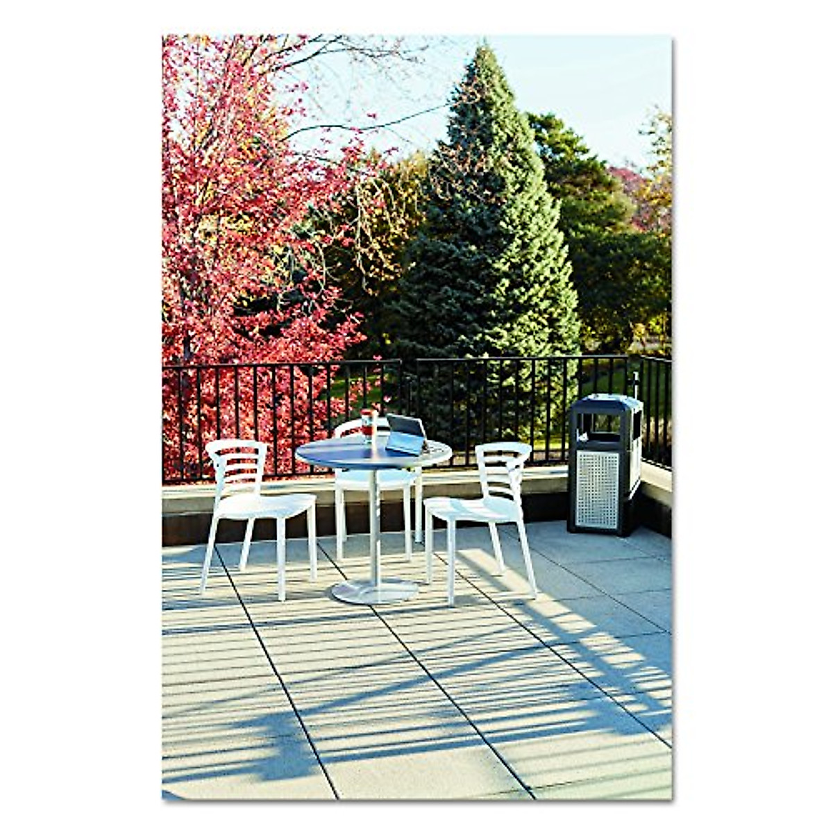 Safco Products 4-Piece Entourage Stack Chair Set, White