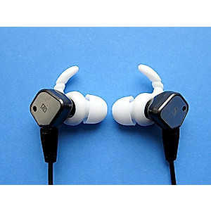 6pcs (W-NSTB) Left and Right Side Stabilizers Wing Fins Adapters Eartips Compatible with Sennheiser (M2 IE) Momentum I and G, HD1, HD1 Free and IE, CX, CXC, CXL, OCX, MM Series in Ear Earphones