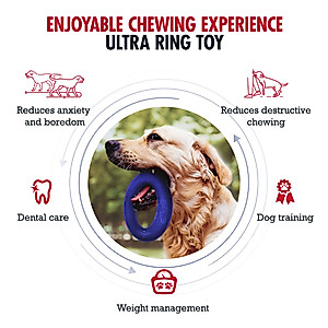 Tuff Pupper SuperChewy Tough Dog Ring Toy Strong Natural Rubber | Dog Chew Toy for Aggressive Chewers | Durable Tug Toy | Strong Dog Ring Toy | Large Breed Tested