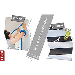 Professional Painters Tape 1inch x 60 Yards | Sharp Edge Line Technology Residue-Free MultiSurface Painter Tape | Automotive Refinish Paper Masking Paint Rolls for Wall Art Renovation (3 PACK -BLUE)