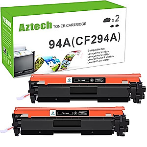 Aztech Compatible Toner Cartridge Replacement for HP 94A CF294A 94X CF294X Pro M118dw MFP M148dw M148fdw M149fdw M118 M148 M149 Printer High Yield Ink (Black 2-Pack)