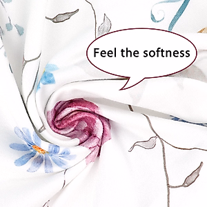 Nursing Pillow Cover Breastfeeding Pillow Slipcover for Moms Soft Breathable Organic Knit Fabric Newborn Infant Feeding Pillow Covers for Baby Girl Boy, Stylish Floral