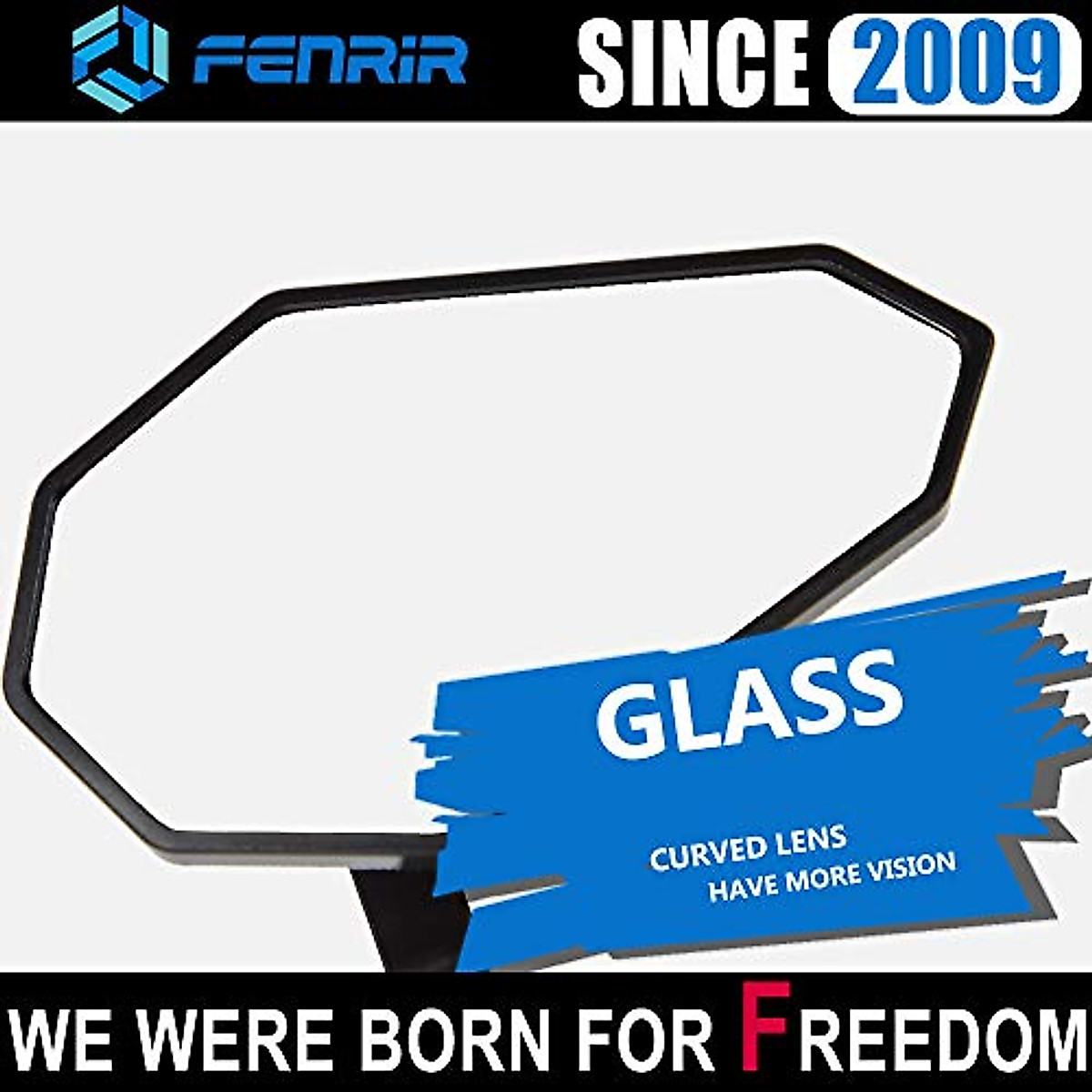 FENRIR CNC Aluminum Alloy Cafe Racer Black Motorcycle Bar End Mirrors Side 22MM 7/8" Inch Handlebar Mirror Universal Rear View For M8/M6 Standard Super Sport Naked Street Bike Cruiser Scooter Minimoto