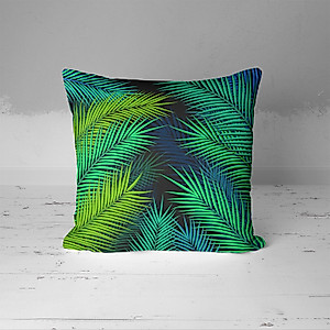 iiRov Summer Design Ink-Fuzed Decorative Throw Pillow - Retro Summer Jungle v1