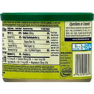 Blue Diamond Almonds Spicy Dill Pickle Flavored Snack Nuts, 6 Oz Resealable Can (Pack of 1)