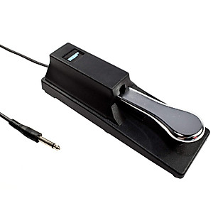 HQRP Sustain Pedal compatible with Yamaha YPG-235 / YPG-535 / YPT-230 / YPT-330 / YPT-240 / PSR-E243 / MM6 / MM8 / MO6 / MO8 / MOX6 / MOX8 / MX49 / MX61 Keyboards
