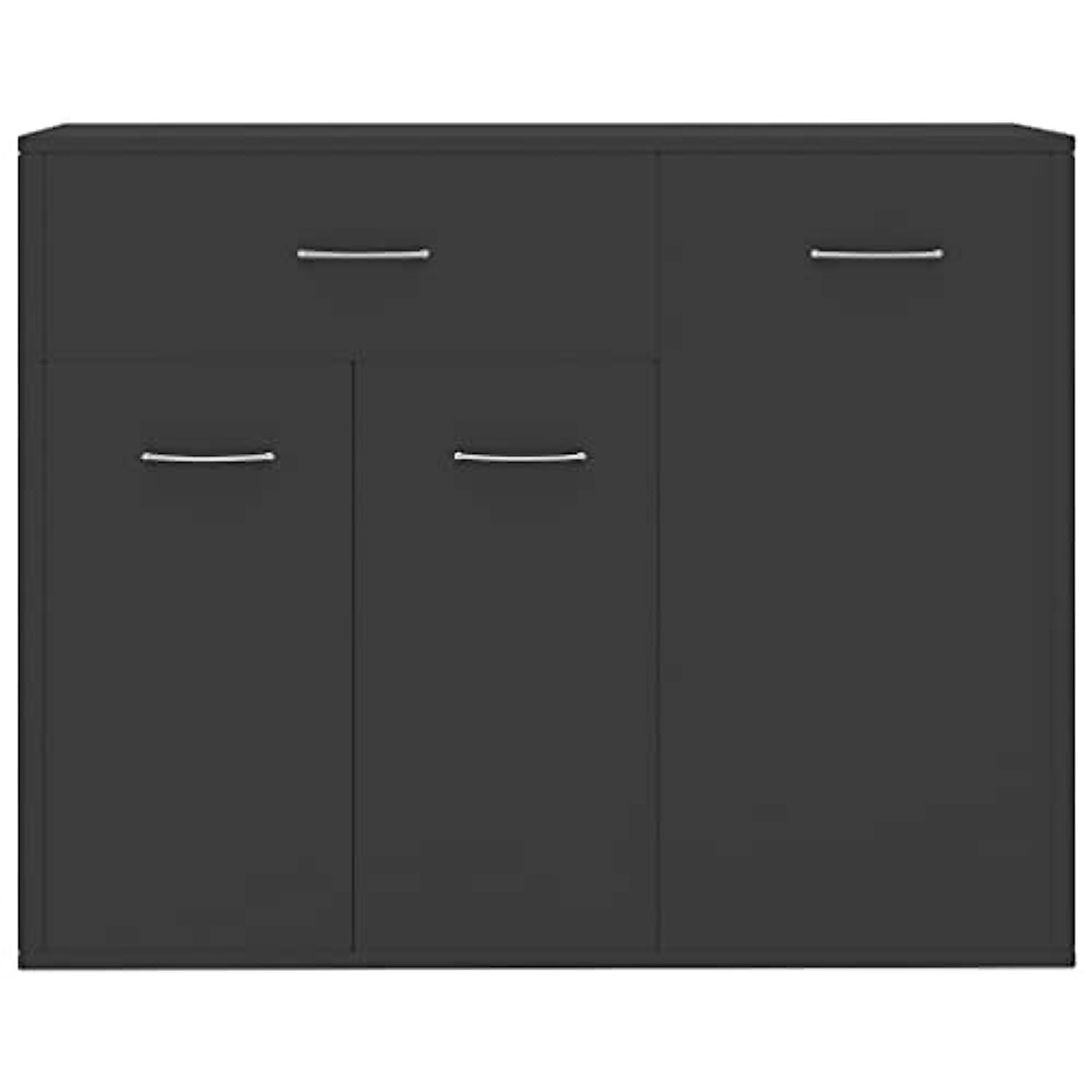 SEASD Sideboards and Buffets Cabinet with Storage Decor Gray 34.6"x11.8"x27.6" Chipboard