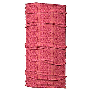 Karma Coral Sand Dollar Headband for Women - Wide - Fabric Headband and Stretchy Hair Scarf - Coral, 1 Count (Pack of 1)